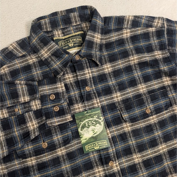 Field & Stream | Shirts | New Field Stream Heavy Flannel Shirt Plaid ...